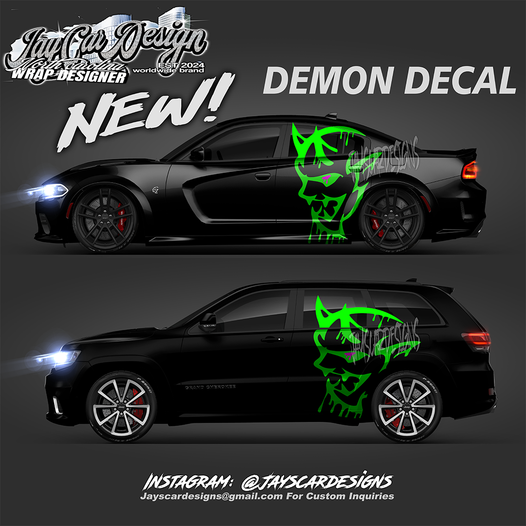 NEW!!! DEMON DECAL – Illusive Customz LLC